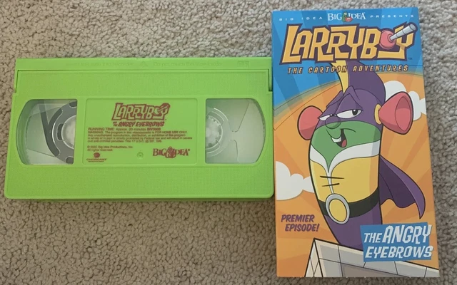 VEGGIETALES LARRYBOY CARTOON Adventures Angry Eyebrows VHS Video Tape ...