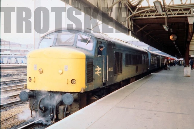 35MM SLIDE BR British Rail Diesel Loco Class 46 46052 1984 Original £5. ...