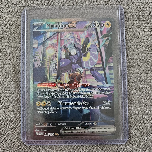 POKEMON MIRAIDON EX 244/198 Karmesin & Purpur Illustration Rare DE NM ...