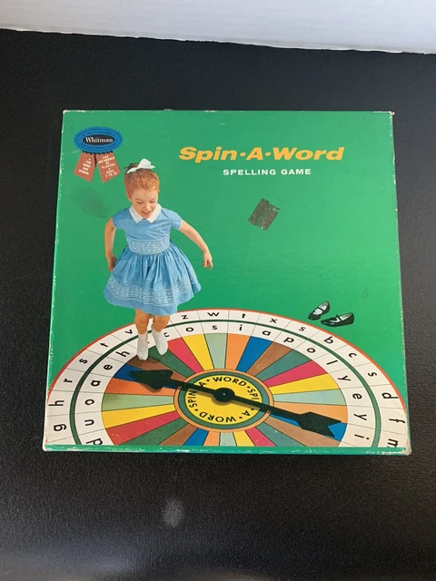 VINTAGE SPIN-A-WORD EDUCATIONAL Board Game Homeschool Spelling ...