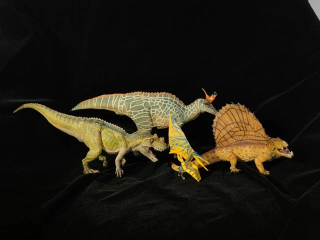 PNSO PAPO DINOSAUR Bundle Lambeosaurus Ceratosaurus Dimetrodon Model ...