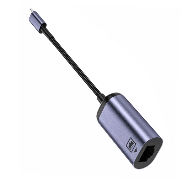 10/100MBPS TYPE C to RJ45 LAN Wired Internet Cable Converter For MacBook Pro/Air EUR 8,86 ...