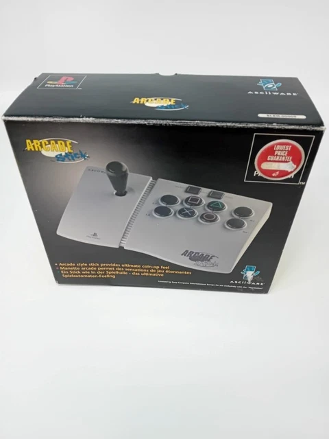 ASCIIWARE ARCADE STICK Joystick Controller Boxed Sony Playstation1 ...