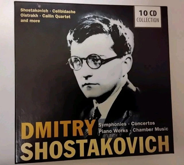 DMITRY SHOSTAKOVICH: SYMPHONIES, Concertos, Piano works, Chamber Music 10 CD Set EUR 14,21 ...