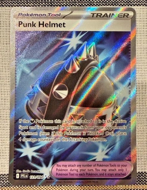 POKEMON TCG MEGA Evolution Phantasmal Flames - Punk Helmet 121/094 Full ...