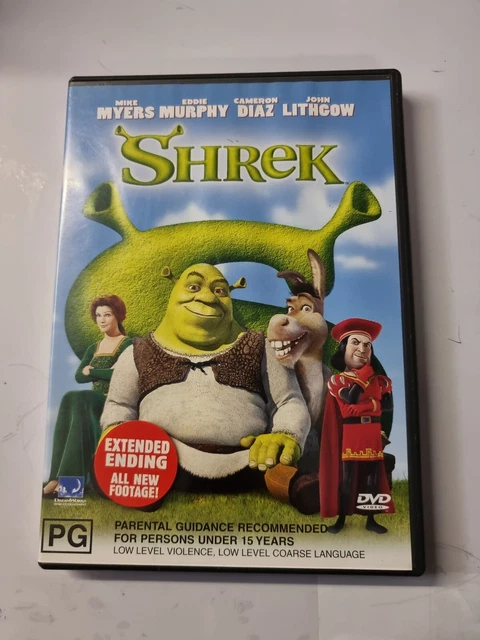 SHREK DVD RATED PG R4 Mike Meyers Eddie Murphy AW334 $8.13 - PicClick AU