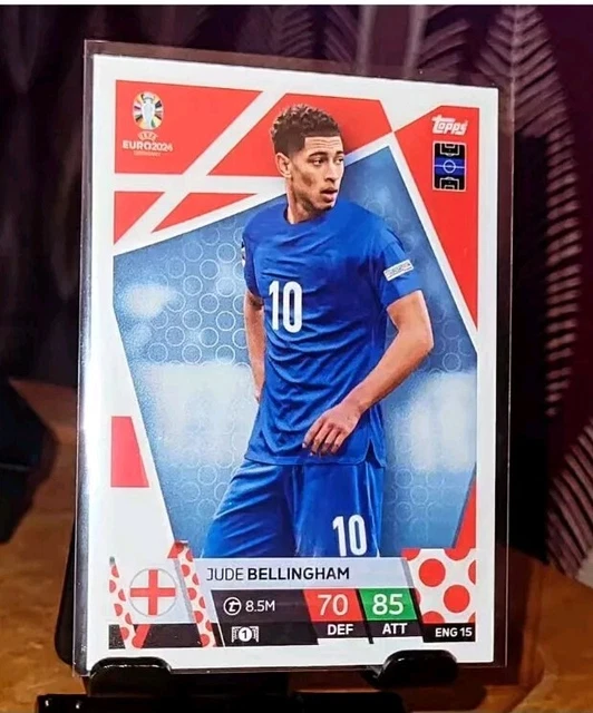 TOPPS MATCH ATTAX Uefa Euro 2024 Jude Bellingham Base England + Free ...