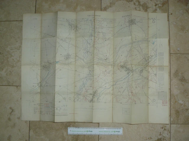 WW1 BRITISH ARMY Trench Map Vis en Artois France 14th September 1917 £ ...