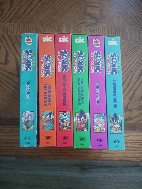 SONIC THE HEDGEHOG VHS Bundle $40.00 - PicClick CA