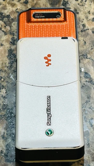 SONY ERICSSON WALKMAN w580i Slider Cell Phone Silver White Orange ...
