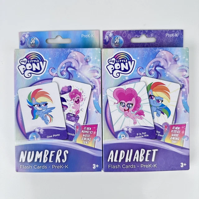 MY LITTLE PONY Numbers Educational Flash Cards Set PreK-K Learning ...