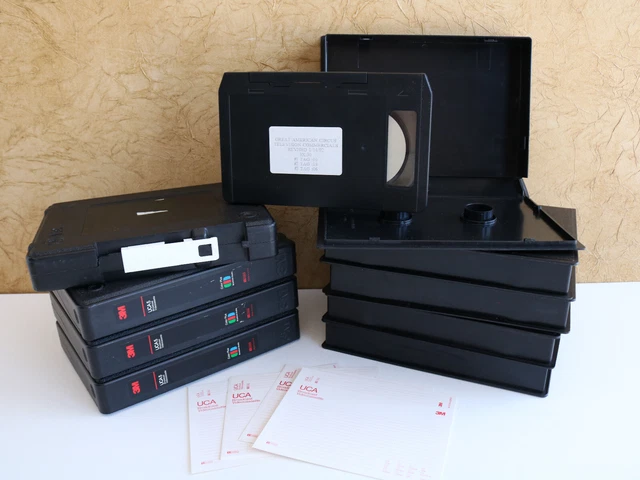 VINATGE LOT OF 9 Assorted U-Matic Tapes Media Ampex Cassette Tapes See ...