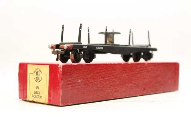 PRE-OWNED TRIX TWIN RAILWAY TTR POST-WAR BOGIE BOLSTER NO 671 OO 1/76 ...