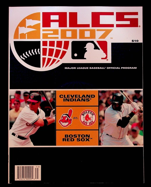 2007 AMERICAN LEAGUE ALCS MLB Baseball Program Cleveland Indians Boston ...