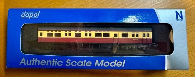 DAPOL 2P-004-004 GWR Autocoach in BR crimson/cream livery W197W, MIB, N ...
