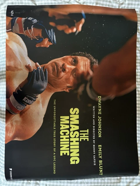 THE SMASHING MACHINE (2025) Original Cinema Quad Film Poster - Dwayne ...