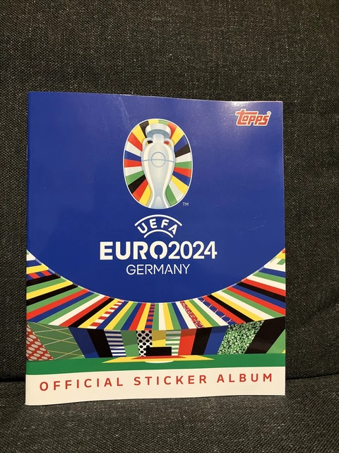 TOPPS UEFA EURO 2024 Empty Sticker Albulm & 6 Stickers £2.99 - PicClick UK