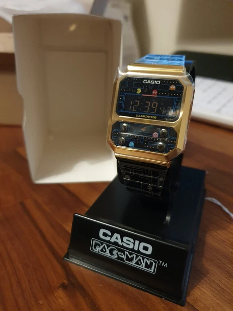 EXCLUSIVE CASIO PAC-MAN Watch A-100WEPC-1BER Limited Edition (Brand New ...