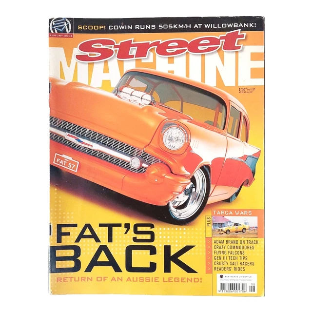 STREET MACHINE MAGAZINE - Poster Inside - Holden - August 2002 $7.95 ...