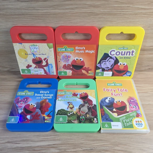 SESAME STREET COUNT On Elmo, Elmos Music Magic & Travel Songs And Games ...