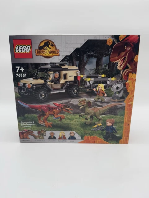 PYRORAPTOR & DILOPHOSAURUS Transport LEGO 76951 Jurassic World NEU OVP ...