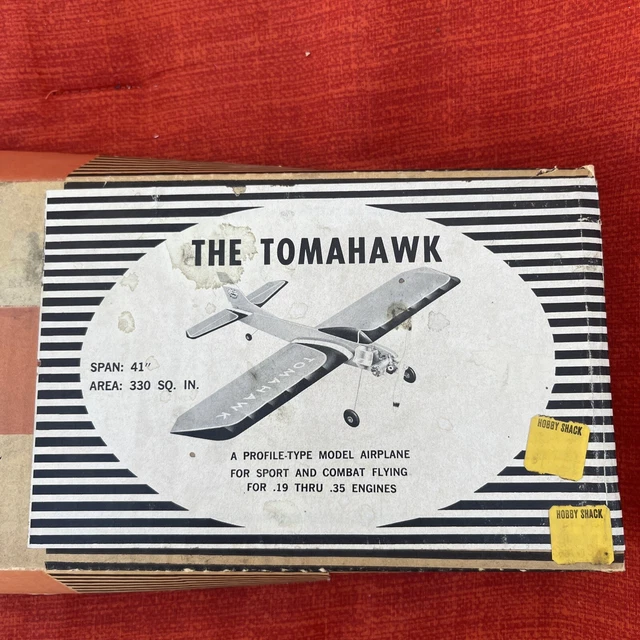 VINTAGE THE TOMAHAWK, A Profile Type Model, Airplane Wing Span, 41 ...