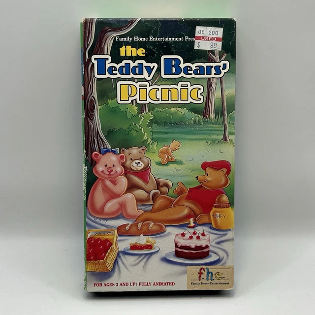 THE TEDDY BEARS' Picnic VHS 1989 FHE Video Tape VTG 80s Cartoon ...