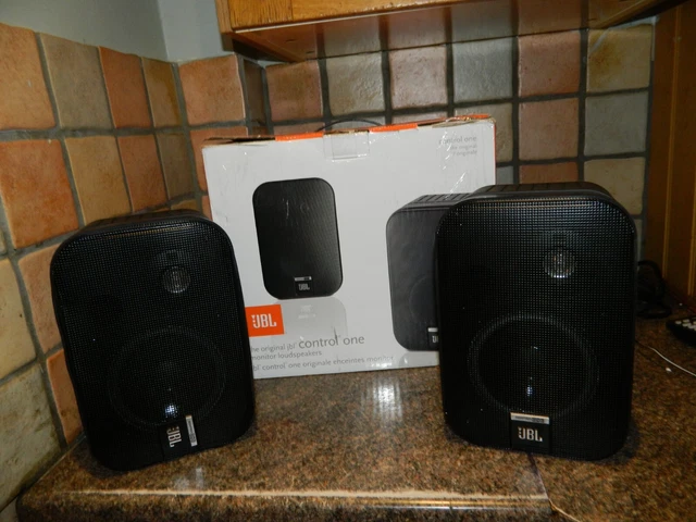 JBL CONTROL ONE (Black)Pair of Speakers Boxed with Brackets £65.00 ...