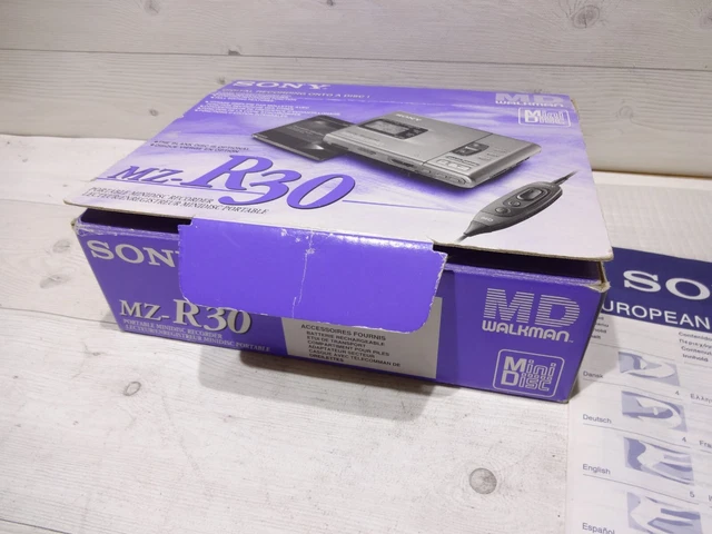 SONY MZ-R30 MD WALKMAN Box & Manual ** EMPTY BOX ONLY ** £10.99 ...