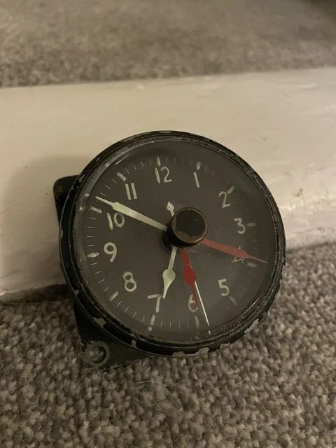 WW2 RAF 1944 Aircraft Cockpit Clock Spitfire Hurricane. FULLY WORKING £ ...