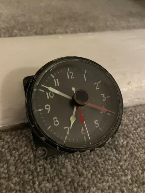 WW2 - RAF - 1944 Aircraft Cockpit Clock FULLY WORKING. Spitfire ...