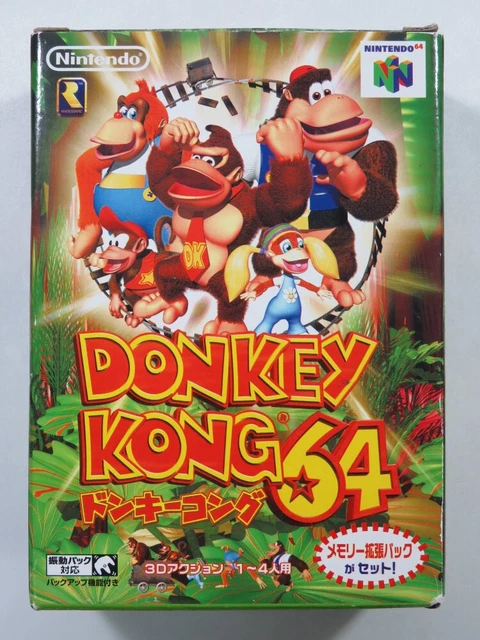 DONKEY KONG 64 + Expansion Pak Nintendo 64 (N64) Ntsc-Japan (Complete ...