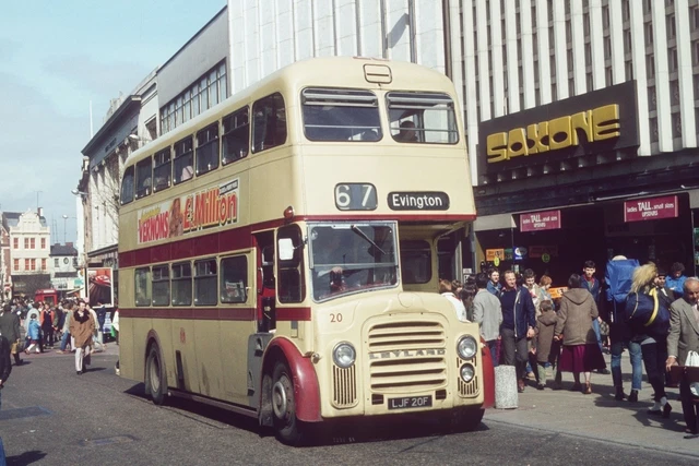LEICESTER CITY TRANSPORT LEYLAND LJF20F 6x4 Bus Photo C EUR 3,90 ...