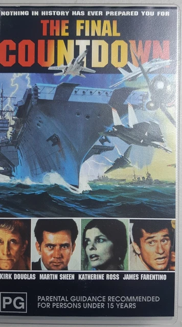THE FINAL COUNTDOWN VHS Tape Rating PG War Action & Adventure PAL Kirk ...