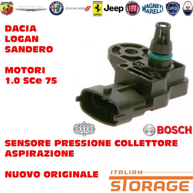 DACIA LOGAN SANDERO 1.0 Sensore Pressione Collettore Aspirazione ...