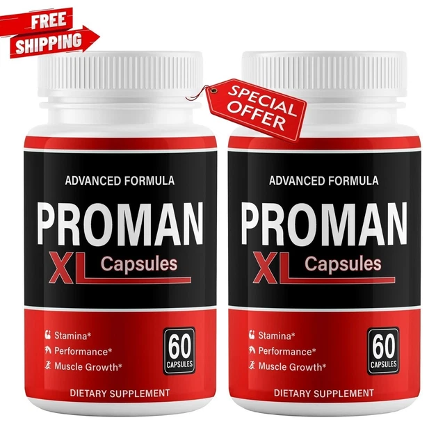 (2 PACK) PROMAN XL Capsules for Men Pro Man XL Me Pills Male ...