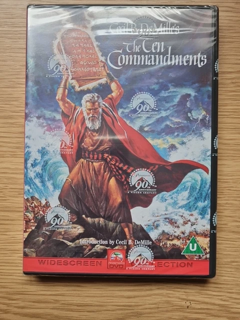 THE TEN COMMANDMENTS Classic Movie DVD Widescreen Collection 90th Anniversary EUR 7,08 - PicClick IT