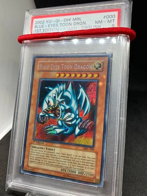 PSA8 YU-GI-OH ! BLUE-EYES Toon Dragon Magic Ruler MRL-000 1ère édition ...