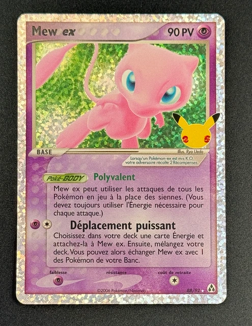 MEW EX 88/92 Carte Pokemon Celebrations 25 Ans Near-Mint/Mint EUR 15,00 ...
