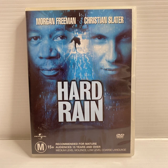 HARD RAIN (DVD, 1997) Christian Slater Morgan Freeman Action Region 2 ...