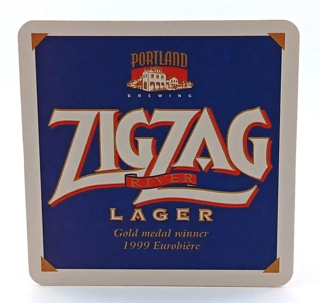 BEER COASTER-PORTLAND BREWING Company Zig Zag River Lager-S449 £3.79 - PicClick UK