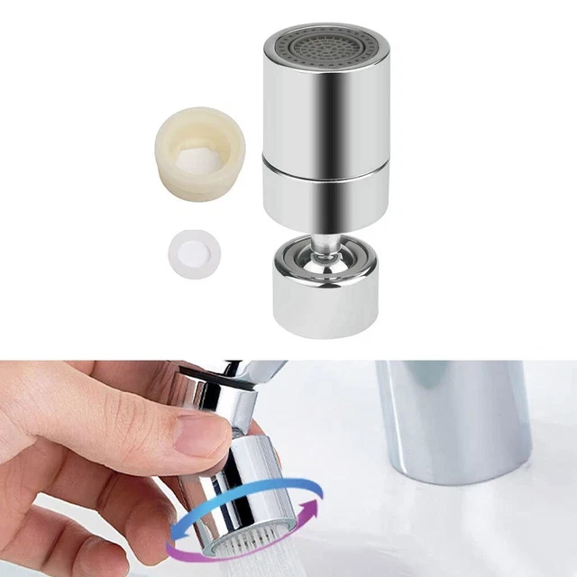 360° SWIVEL TAP Aerator,Kitchen Sink Faucet Aerator Tape W/ Adjustable ...