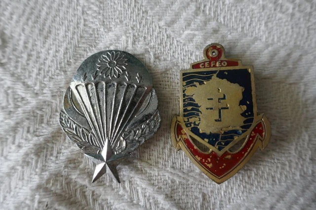 INSIGNES COMMANDOS GCMA et CEFEO commando mixte aéroporté fabrication ...