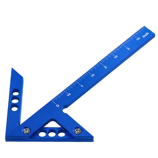 CENTER LINE SCRIBER Ruler Finding Drawing Right Angles Vertical 45 ...