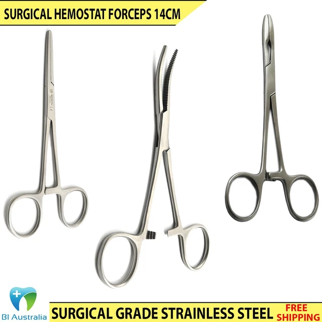 Veterinary Locking Forceps Straight Curved Hemostatic Locking Artery ...