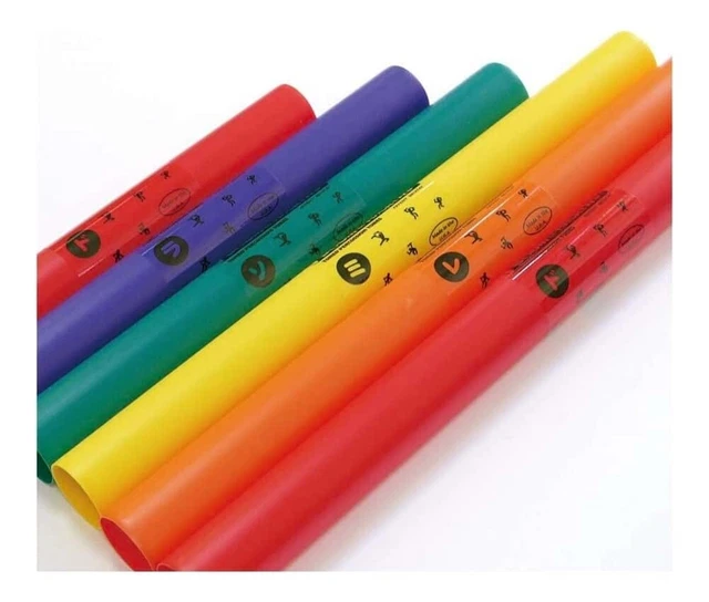 BOOMWHACKERS 6-NOTE C-PENTATONIC Scale Set Colour Coded Notes Tuned ...