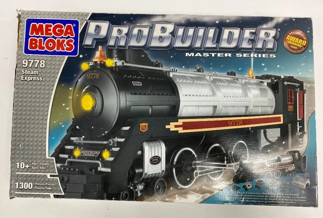 MEGA BLOCKS PRO Builders Master Series Steam Express 9778 team Express ...
