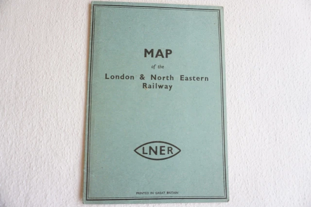 C1930 LNER Railway Map LNER Pocket Map Rare Blue Edition VGC £29.99 ...