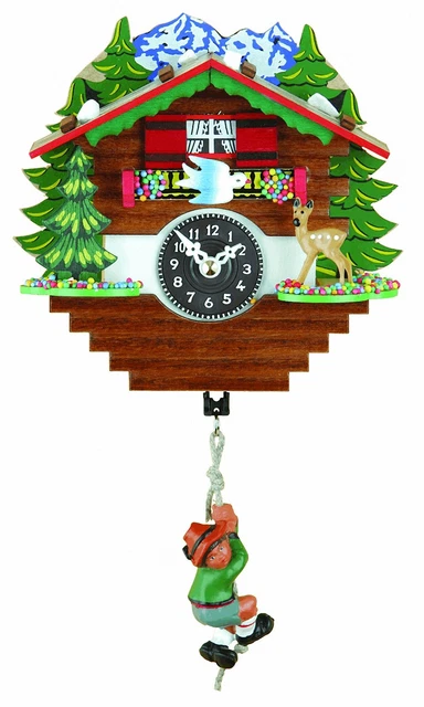 BLACK FOREST CLOCK Swiss House TU 59 SQ Bergsteiger NEW $184.01 ...