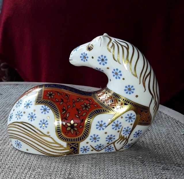 ROYAL CROWN DERBY paperweight Horse £28.00 - PicClick UK